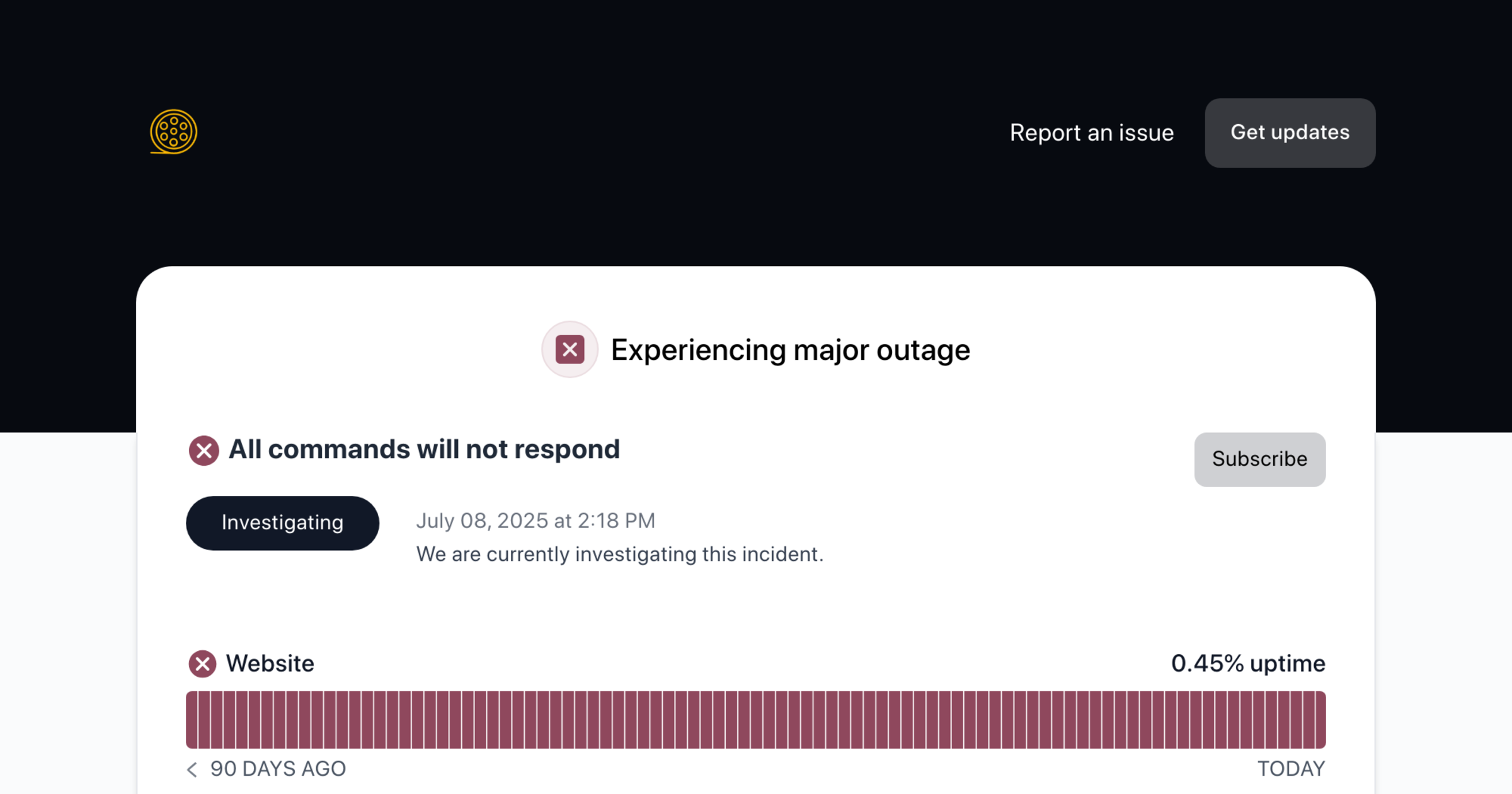 Movie Swiper - Status